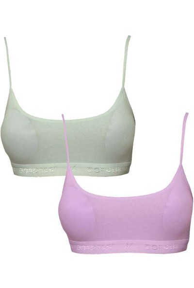 Royaleks Pedli Ip Askılı Krem ve Pembe Büstiyer 2 Adet Royaleks Pedli Ip Askılı Krem ve Pembe Büstiyer 2 Adet