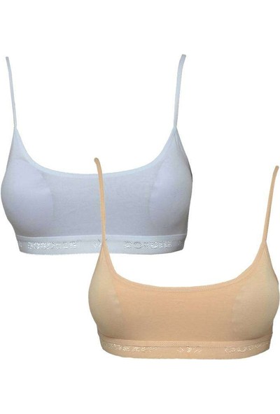 Royaleks Pedli Ip Askılı Beyaz ve Ten Rengi Büstiyer 2 Adet Royaleks Pedli Ip Askılı Beyaz ve Ten Rengi Büstiyer 2 Adet