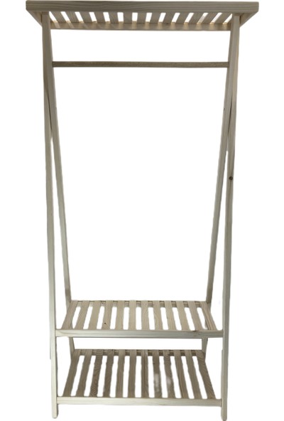 Rusthing Doğal Ahşap Ayakkabılık Vestiyer Ham Renkli