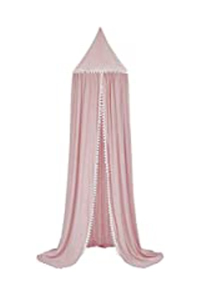 Charge Swhrıopd Prenses Yatak Gölgelik Çocuklar Için, Pamuk Asılı Ev Dekorasyon Okuma Köşe Çocuklar Için, Pembe Gölgelik