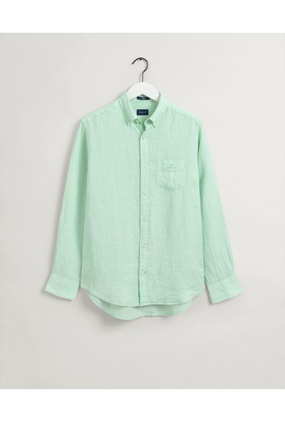 Gant Erkek Yeşil Regular Fit Keten Gömlek 3012420.304 Gant Erkek Yeşil Regular Fit Keten Gömlek 3012420.304