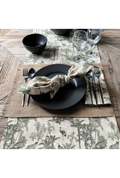 Sertex Home Tropikal Desenli Runner Sertex Home Tropikal Desenli Runner