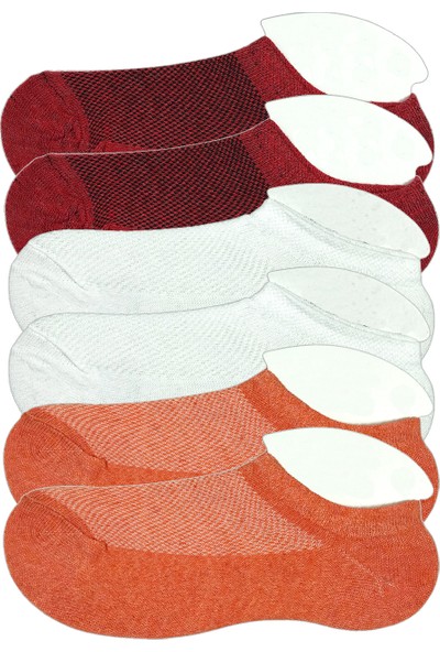 Royaleks 6 Adet Çocuk Sneaker Patik Çorap Bordo Beyaz Turuncu Royaleks 6 Adet Çocuk Sneaker Patik Çorap Bordo Beyaz Turuncu