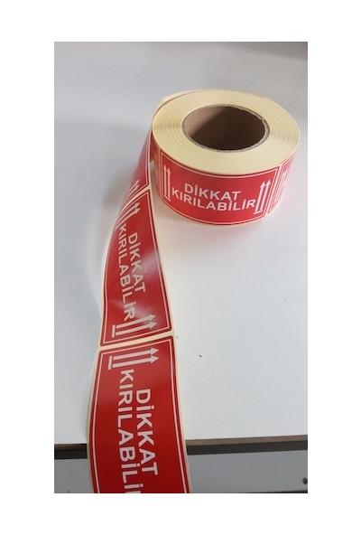 Dikkat Kırılır ETIKETI-80MM*120MM-500 Adet Sarımlı-1 Rulo Dikkat Kırılır ETIKETI-80MM*120MM-500 Adet Sarımlı-1 Rulo