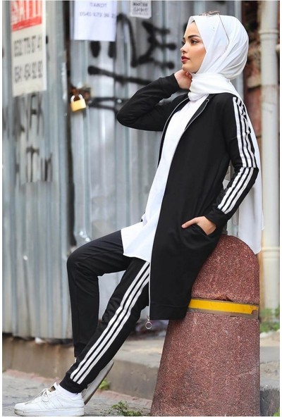 Ezra Tesettür Eşofman Takımı Üçşeritli Eşofman Takımı Ezra Tesettür Eşofman Takımı Üçşeritli Eşofman Takımı