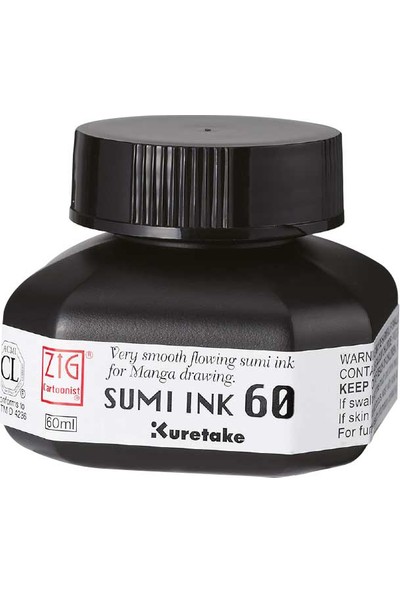Zıg Mangaka Sumı Mürekkep Siyah 60ML CNCE103-6