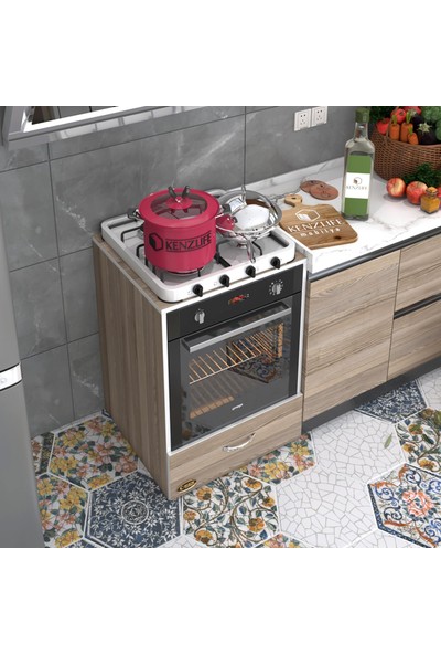 Kenzlife ankastre modülü kabini flor crd kapaklı fırın ocak dolabı sabit tabla Kenzlife ankastre modülü kabini flor crd kapaklı fırın ocak dolabı sabit tabla