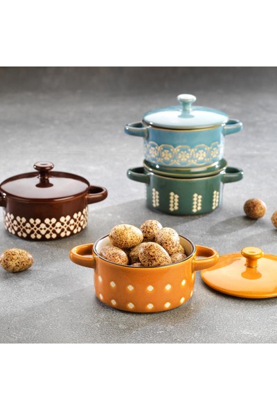 Schafer Epoch 2 Parça Hardal Kapaklı Mini Güveç Schafer Epoch 2 Parça Hardal Kapaklı Mini Güveç