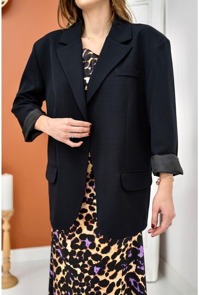 Elbee Blazer Ceket - Siyah