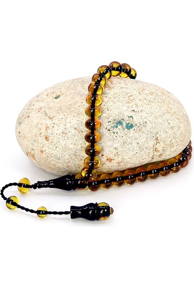 Vetesbih Sistemli Tekerlek Model Ateş Kehribar Tesbih