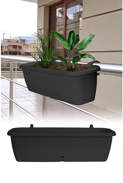 Meleni Home Askılı Balkon Saksısı 8 Lt 51 cm Meleni Home Askılı Balkon Saksısı 8 Lt 51 cm
