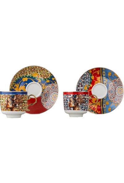 Lucky Art Hannah 2'li Bone Çay Fincan Seti