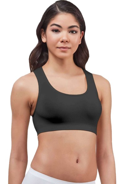 Royaleks Elite Life Kadın Sporcu Dikişsiz Büstiyer Siyah 775