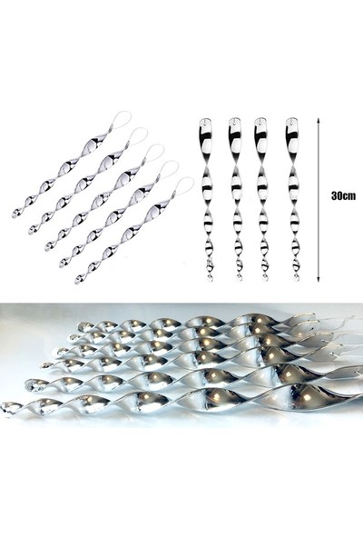Kovmatik Kuş Engelleyici Rüzgar Spiral Kuş Korkutucu Çubuklar 8 Adet