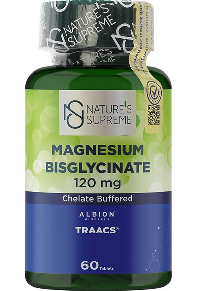 Nature's Supreme Magnesium Bisglycinate 120 Mg 60 Tablet Nature's Supreme Magnesium Bisglycinate 120 Mg 60 Tablet