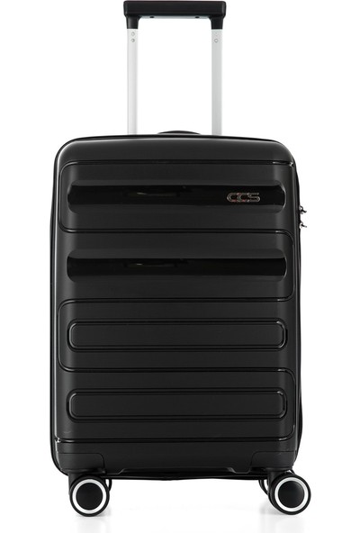 Ççs Siyah Ççs 5225 Polipropilen Kabin Boy Valiz Ççs Siyah Ççs 5225 Polipropilen Kabin Boy Valiz