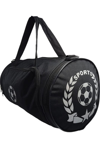 Elit Sport Unisex Silindir Spor Çanta Siyah Elit Sport Unisex Silindir Spor Çanta Siyah
