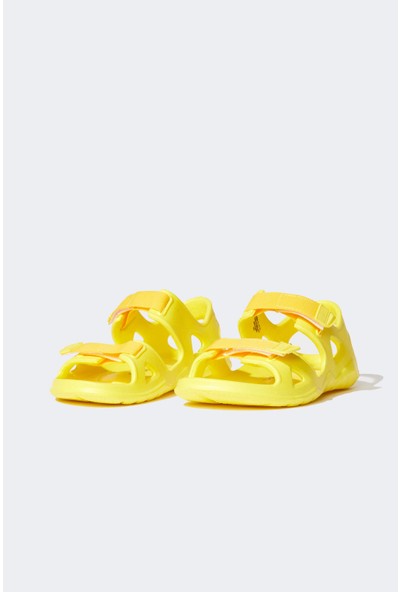 DeFacto Kız Çocuk Cırt Cırtlı Düz Taban Sandalet U6396A622SP DeFacto Kız Çocuk Cırt Cırtlı Düz Taban Sandalet U6396A622SP