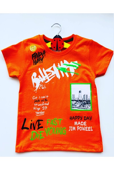 Babylon Kids Babylonkids Turuncu Yazılı T-Shirt Babylon Kids Babylonkids Turuncu Yazılı T-Shirt