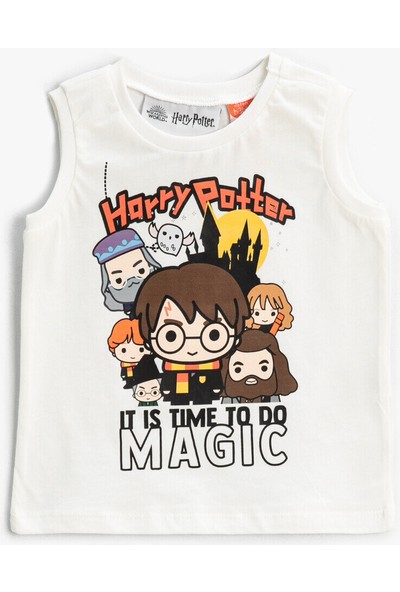 Koton Harry Potter Baskılı Atlet Lisanslı Pamuklu