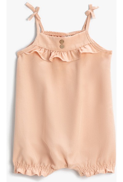 Koton Salopet Tulum Kısa Fırfırlı Pamuklu