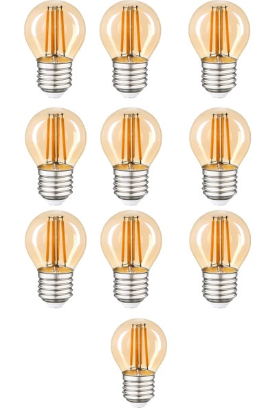 Aral LED G45 6 Watt Sarı Işık(Günışığı) LED Dekoratif Rustik Ampul-10 Adet(10 Lu Paket) Aral LED G45 6 Watt Sarı Işık(Günışığı) LED Dekoratif Rustik Ampul-10 Adet(10 Lu Paket)