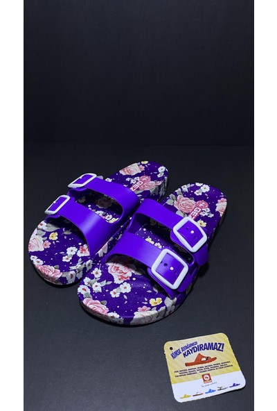 Gezer Ortopedik Kız Yazlık Çift Tokalı Mor Kaydırmaz Taban Terlik 14138 Gezer Ortopedik Kız Yazlık Çift Tokalı Mor Kaydırmaz Taban Terlik 14138