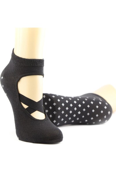 Flora Yoga Pilates Çorabı 3 Lü Kaydırmaz Taban Yıldız Baskılı