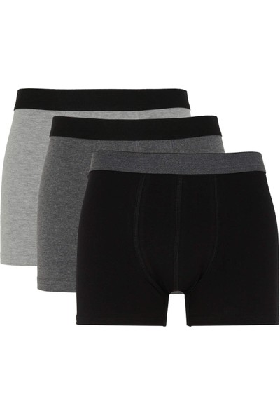 DeFacto Esnek Kumaş Standart Kalıp 3'lü Boxer K7635AZ22SM DeFacto Esnek Kumaş Standart Kalıp 3'lü Boxer K7635AZ22SM