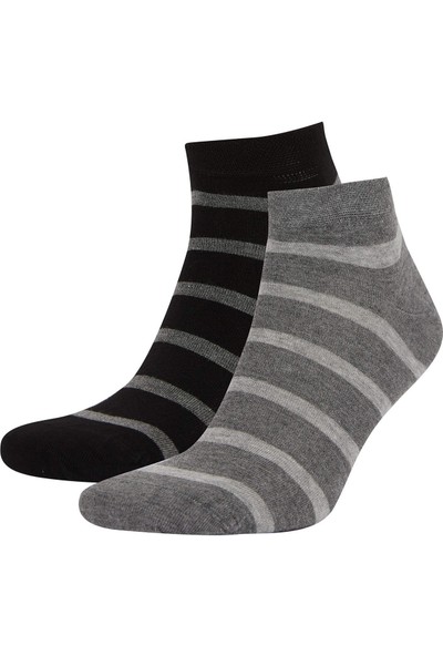 DeFacto Erkek Bambu 2'li Kısa Çorap Y0472AZNS