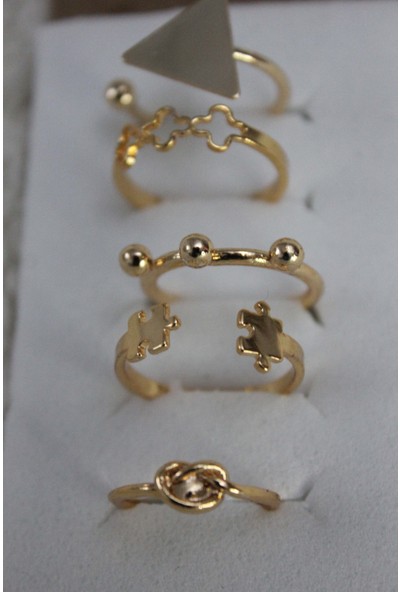 Pandola Shop 5 Li Yüzük Seti Ayarlanablir Yüzükler Pandola Shop 5 Li Yüzük Seti Ayarlanablir Yüzükler