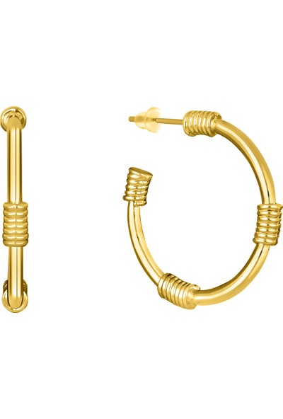 Royal Club De Polo Barcelona Altın Kadın Küpe RPJM001602