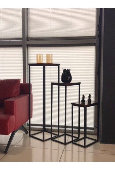 Miray Metal Zigon Saksılık Çok Amaçlı Sehpa 3 Lü Takım Miray Metal Zigon Saksılık Çok Amaçlı Sehpa 3 Lü Takım