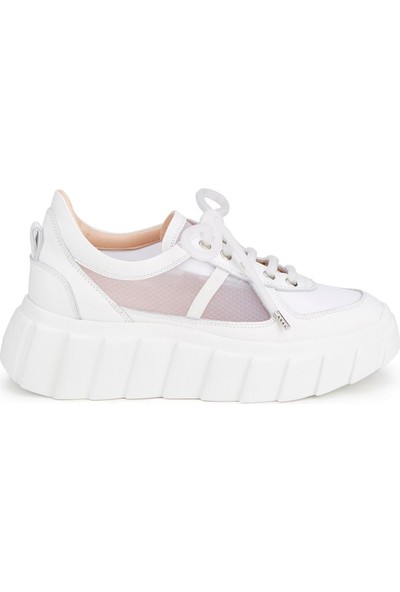Agl Blondie Grid Tül Detaylı Deri Sneaker Ayakkabı Agl Blondie Grid Tül Detaylı Deri Sneaker Ayakkabı