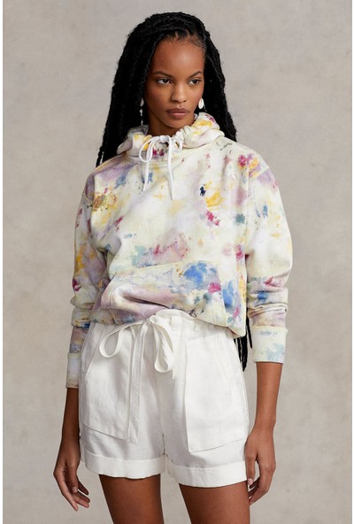 Polo Ralph Lauren Renkli Kapüşonlu Batik Sweatshirt