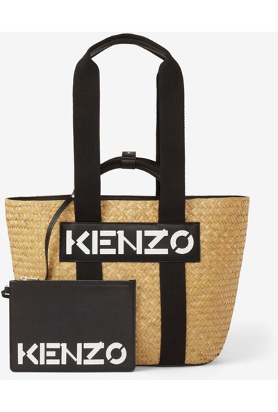 Kenzo Hasır Bucket Çanta