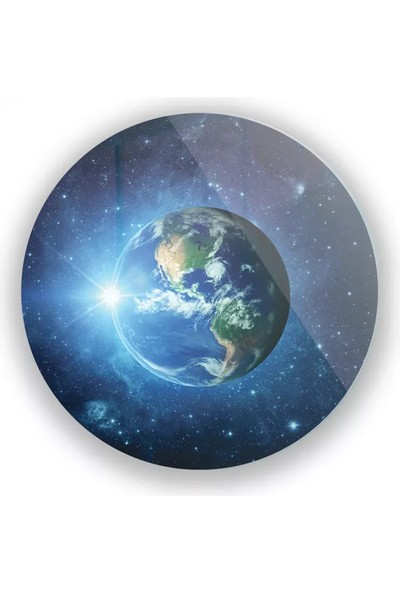 By Pamir Dünya Ev Dekorasyonu Dekoratif Cam Tablo