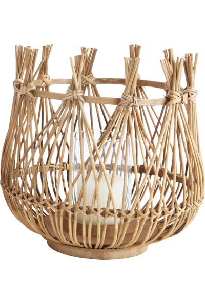 Warm Design Bambu Şamdan