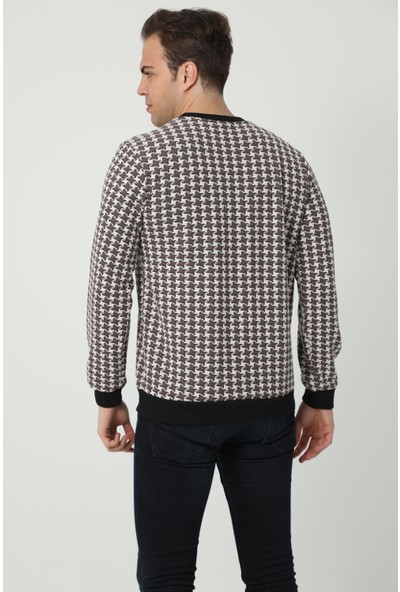 Pijama City Erkek Uzun Kollu Nakış Detaylı Bisiklet Yaka Sweatshirt