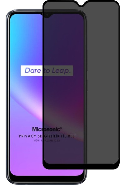 Microsonic Realme C25 Privacy 5d Gizlilik Filtreli Cam Ekran Koruyucu Siyah Microsonic Realme C25 Privacy 5d Gizlilik Filtreli Cam Ekran Koruyucu Siyah