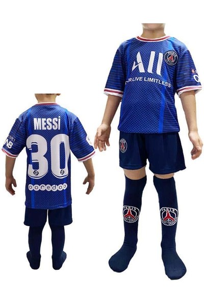 Liggo Çocuk Messi Forma Takımı Forma Şort Çorap Hediyeli Liggo Çocuk Messi Forma Takımı Forma Şort Çorap Hediyeli