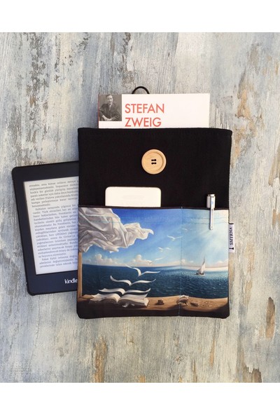 Kitap Kılıfı / Kitap Çantası , Kitap ve Deniz