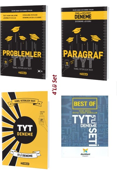 Hız Yayınları Hız TYT Problemler Soru Bankası TYT Temel ve Orta Düzey Paragraf Deneme ve Hız TYT 5'li Deneme Hız Yayınları Hız TYT Problemler Soru Bankası TYT Temel ve Orta Düzey Paragraf Deneme ve Hız TYT 5'li Deneme