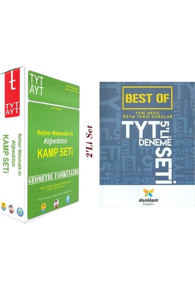 Tonguç Akademi Tyt-Ayt Geometri Fasikülleri Seti ve Best Of 5'li Deneme Seti (2'li Set)