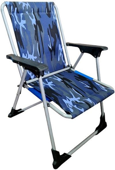 Argeus Katlanabilir Kamp Sandalyesi Mavi Kamuflaj Argeus Katlanabilir Kamp Sandalyesi Mavi Kamuflaj