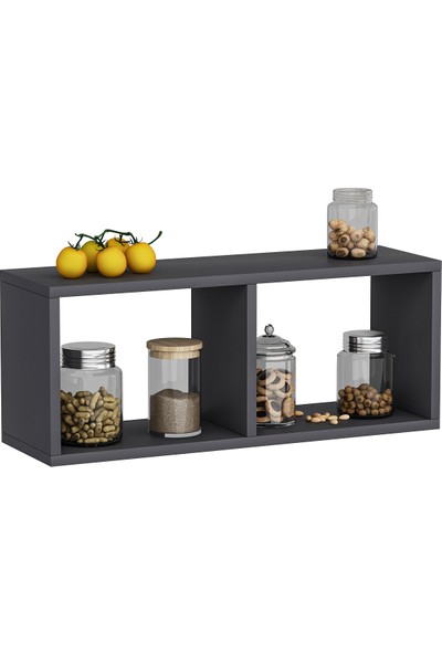 Ida Dekor Truva Mutfak Tezgah Düzenleyici Antrasit