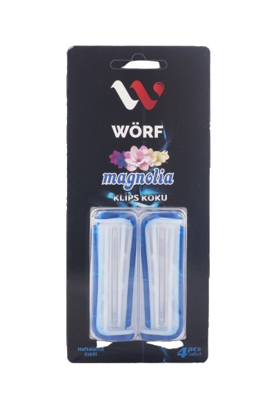 Wörf Oto Araç Kokusu Magnolia Klips Oto Koku 4'lü Wörf Oto Araç Kokusu Magnolia Klips Oto Koku 4'lü