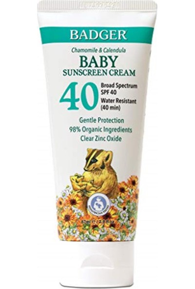Badger Clear Zinc Kids Spf40+ Güneş Kremi 87 Ml Badger Clear Zinc Kids Spf40+ Güneş Kremi 87 Ml