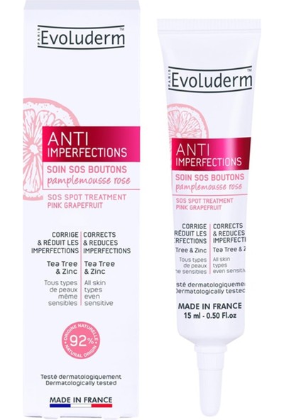 Evoluderm Anti Imperfection Sos Kusursuz Bakım Jeli 15 Ml