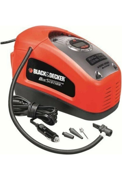 Black Decker Hava Pompası Basınç Göstergeli Çok Amaçlı Hava Pompası 160 12V ve 220V Black Decker Hava Pompası Basınç Göstergeli Çok Amaçlı Hava Pompası 160 12V ve 220V